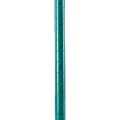 Nexel 2 Tier Wire Shelving Starter Unit, Poly-Green, 42" W x 21" D x 34" H