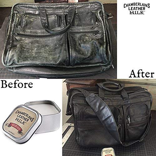 Leather Milk Leather Restoration Kit - Heal & Restore Antique Leather. Cleaner, Conditioner, Water Protectant, Healing Balm, Detailing Brushes, Pads, & More! All-Natural. Made in USA