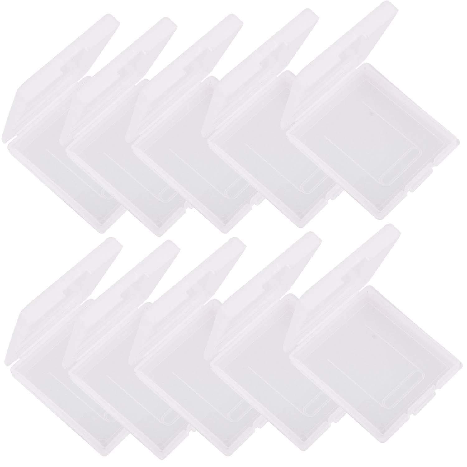 JOINSI 10 x Clear Plastic Game Cartridge Case Dust Cover Protective Storage Box for Nintendo Gameboy Color GBC GB GBP