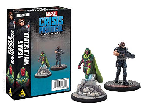 Atomic Mass Marvel Crisis Protocol: Vision & Winter Soldier Chara, Multicolor