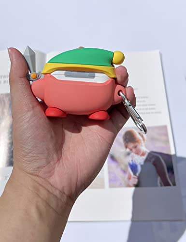 Case Design for Apple AirPods Pro Case Adorable Cartoon Cover Silicone Shockproof 3D Monster Cute Kawaii Protective Case Anti-Fall Case for Airpod Pro Case with Carabiner Ring