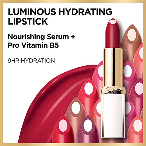 L’Oréal Paris Age Perfect Luminous Hydrating Lipstick, Flaming Carmin, 0.13 Ounce