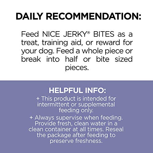 I and love and you Nice Jerky Bites - Grain Free Dog Treats, Chicken + Duck, 4-Ounce, Pack of 1