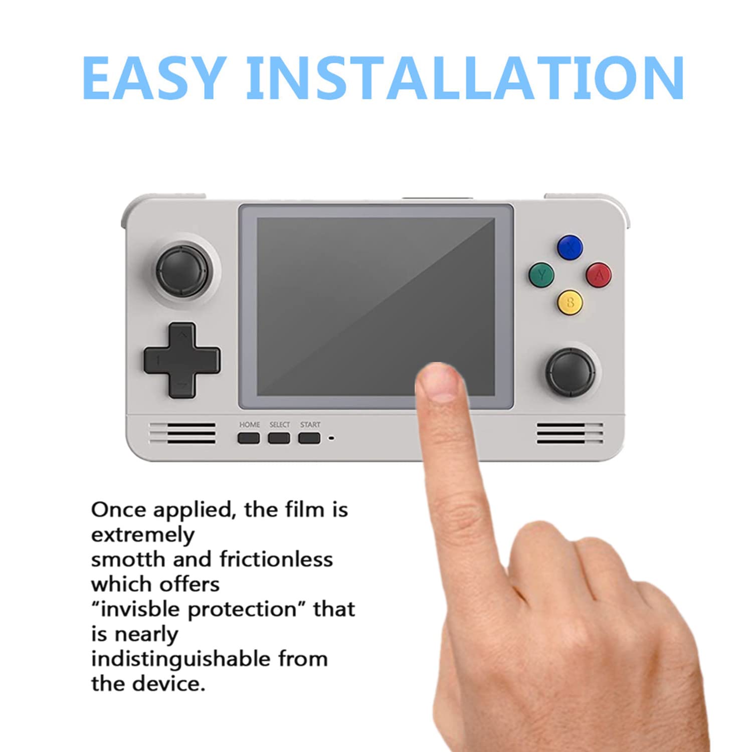 Aemus Compatible for Retroid Pocket 2 Plus Screen protector 3.5" Display Retro Game Handheld Console PET Anti-Bubble Film [3Pack]