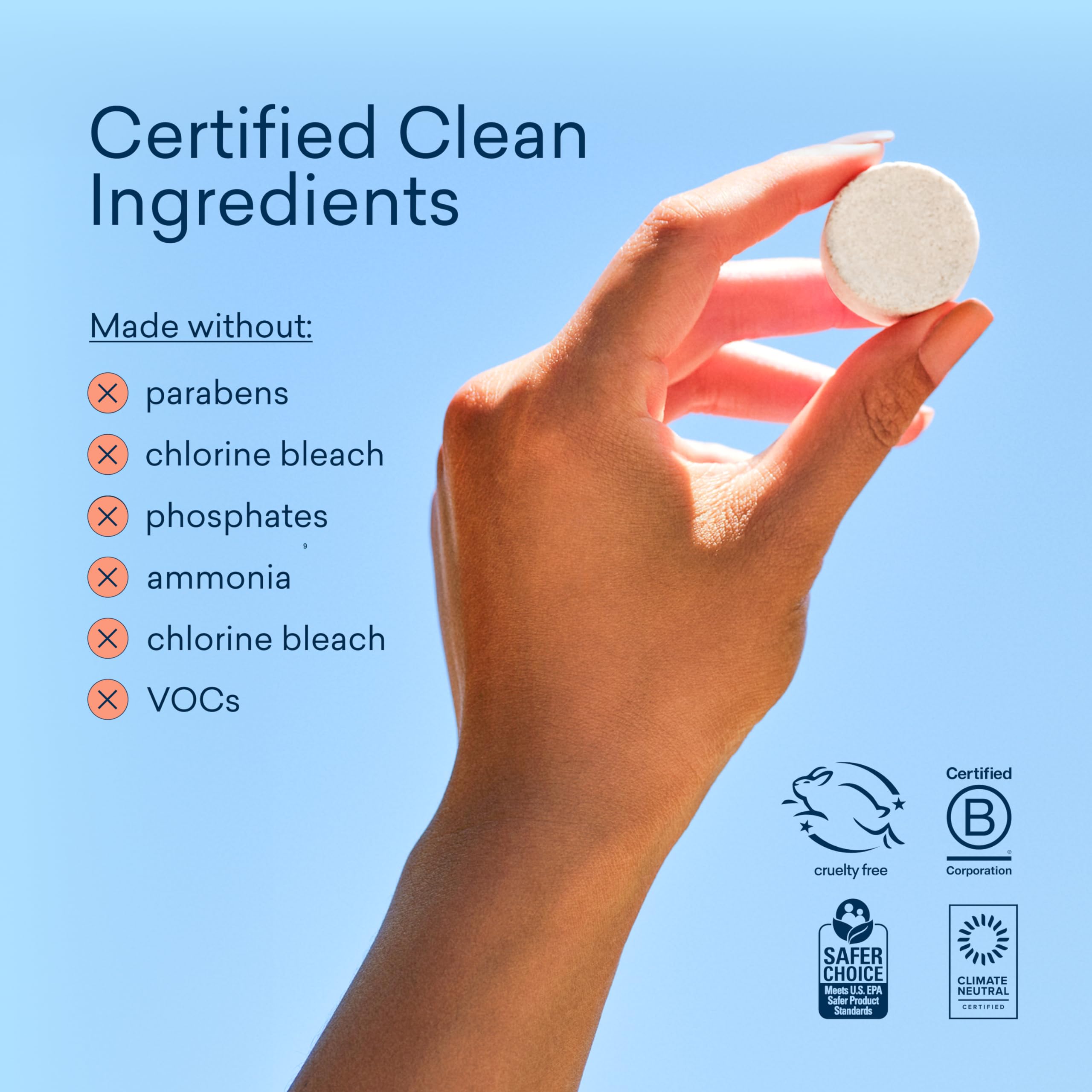 BLUELAND Hand Soap Starter Set - 1 Refillable Glass Foaming Hand Soap Dispenser + 4 Tablets Refills | Iris Agave Scent | Eco Friendly Hand Soap | Makes 4 x 9 Fl oz bottles (36 Fl oz total)