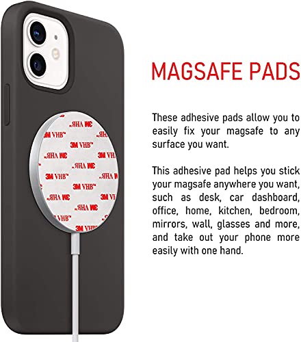 CANOPUS Sticky Adhesive Pads, 4941 Discs, 3.2β Diameter Circles, Double Sided Acrylic Pads to Mount Phone Holders GPS Socket or Toys to Dashboards and Windshields, Gray, 8 Pack, Made in USA