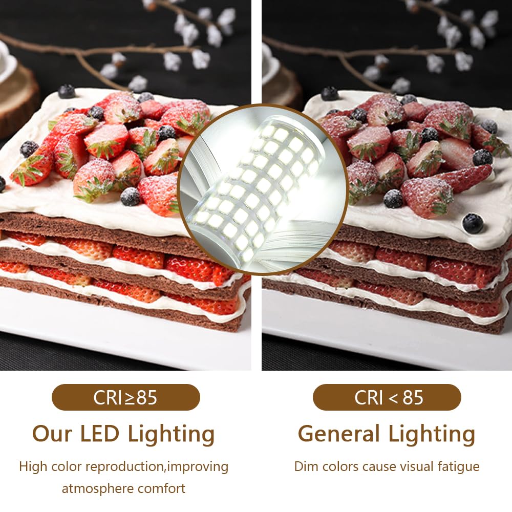 Syited G4 LED Light Bulbs 7W 3000K Sunset Color Warm Light AC 110V-220V,G4 Bi-Pin Base LED Bulbs for Home Office Lighting Fixtures,6 Count