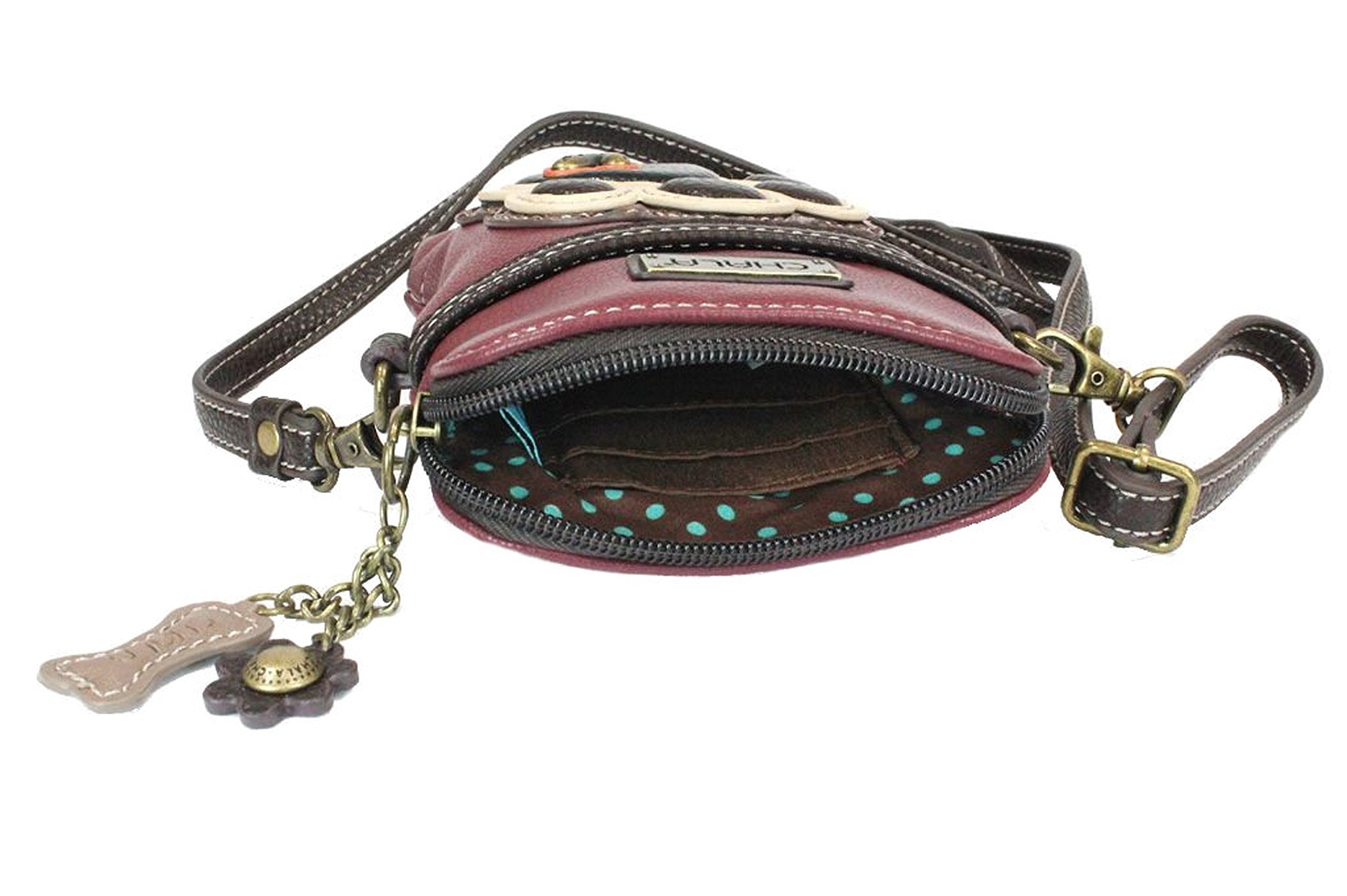 Chala Paw Print Cellphone Crossbody Convertible Strap Chala Handbag Dog Lover, Dog Mom, 5" x 7.5" x 1"