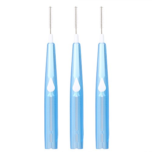 Interdental Slim Brush Anself 60Pcs Dental Floss Picks Refill Inter-Dental Brush Teeth Stick Toothpick Flosser for Oral Deep Clean Health Care