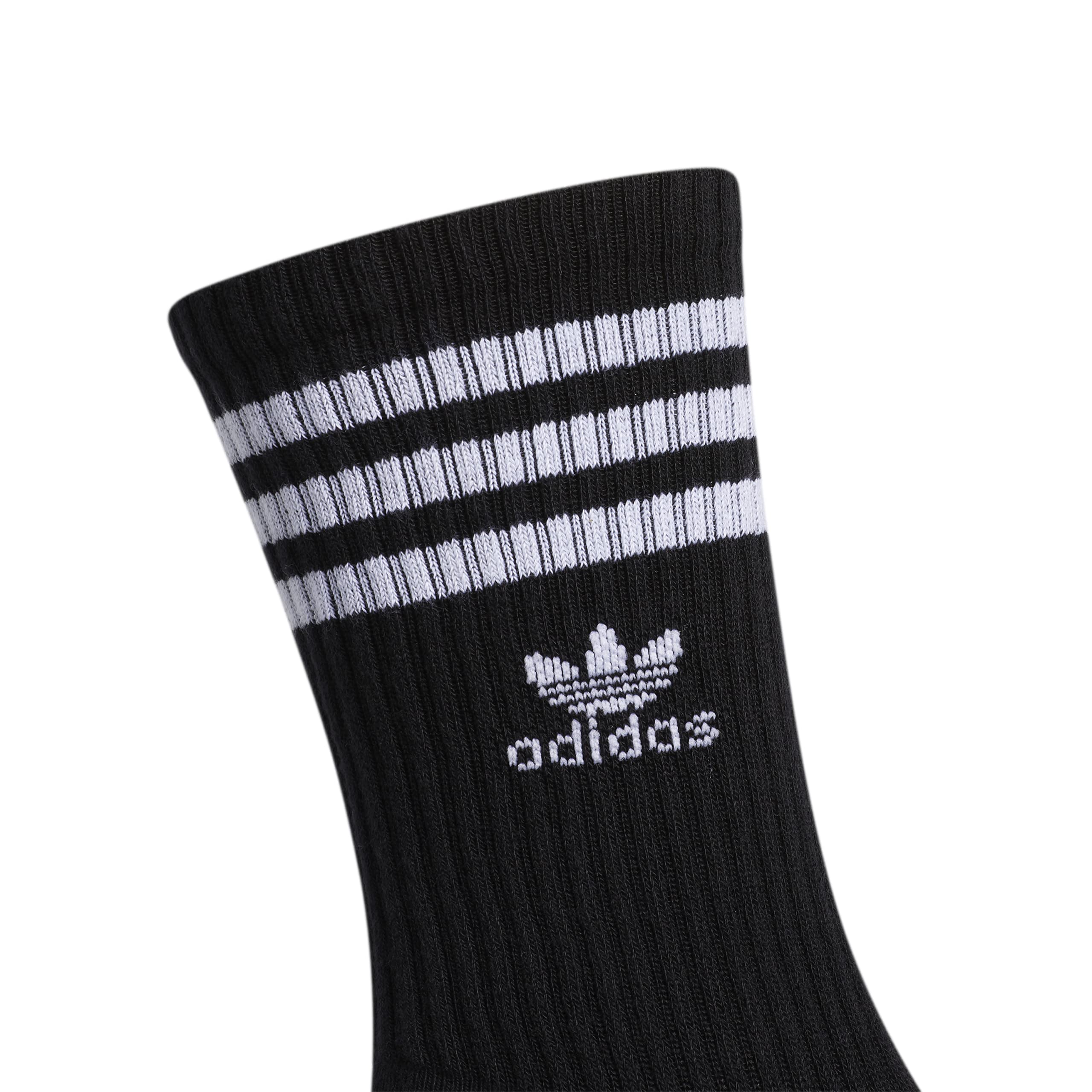 adidas Originals Unisex Roller (1-pair) Crew Sock, White/Green/Aluminum 2, Large US