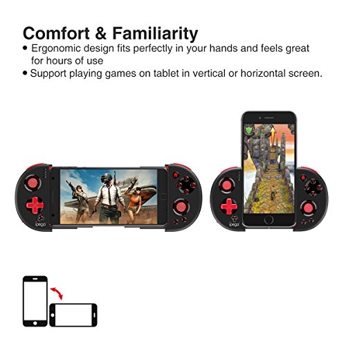 ipega-PG-9087S Wireless Game Controller Mobile phone Gamepad Joystick for Samsung Galaxy S23,S22,S21/Note20,10/oppo/vivo/one plus/LG/Android Smartphone/tablet (Android 6.0 and above)