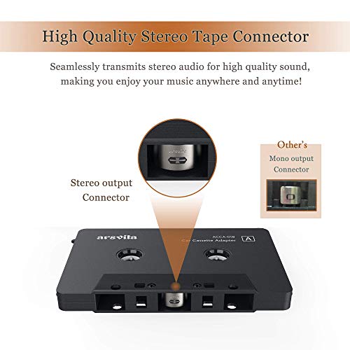 Car Audio aux Cassette Adapter and a Type C to 3.5mm Audio Aux Jack Adapter,Compatible for Google , Samsung , Xiaomi , Huawei All Type C Port Devices.