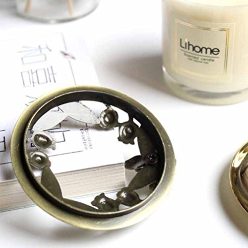 HOMEYU® Jar Candles Candle Cover Candle lid Jar Candle Topper Accessories Shades Sleeves for Jar Candles Flower Style