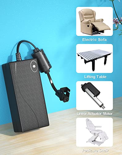 Recliner Power Supply, Ponkor AC/DC Switching Power Supply Transformer 2-pin 29V 2A Adapter with Extension Cord for Lift Chair or Power Recliner Limoss OKIN