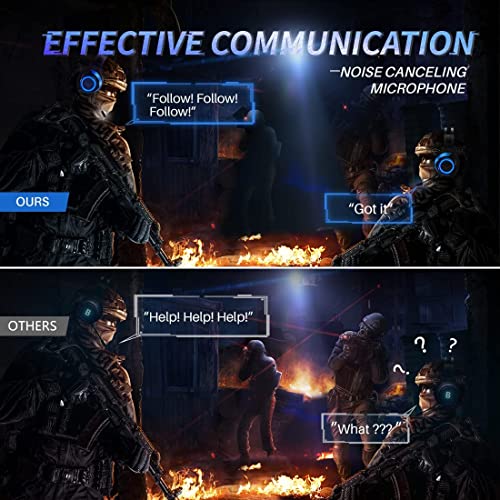 Gaming Headset with 7.1 Surround Sound and Noise Canceling Mic & Memory Foam Ear Pads Gaming Headphones for PC, PS5, Xbox One, Nintendo Switch (Blue)