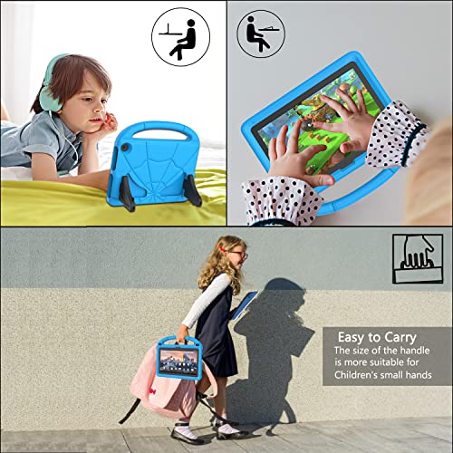 Fire HD 8 Tablet Case, Fire HD 8 Plus Tablet Case for Kids (12/10th Generation, 2022/2020 Release), Patamiyar Shockproof Handle Stand Case for Fire HD 8 Kids & Kids Pro Tablet - Blue