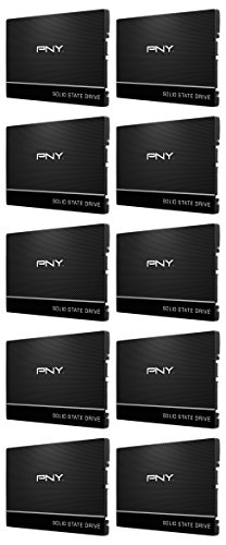 PNY SSD7CS900-120-RBX10 120GB 2.5” SATA III Internal Solid State Drive, 10-Pack
