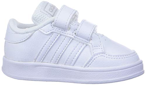 adidas Kids Breaknet Tennis Shoe, White/White/White, 5.5 US Unisex Toddler