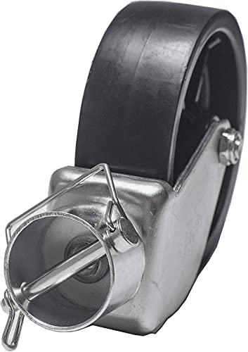 Jeremywell 6" Inch Trailer Swirl Jack Wheel Caster Replacement With Pin Boat Hitch Camper Removable 1200lbs