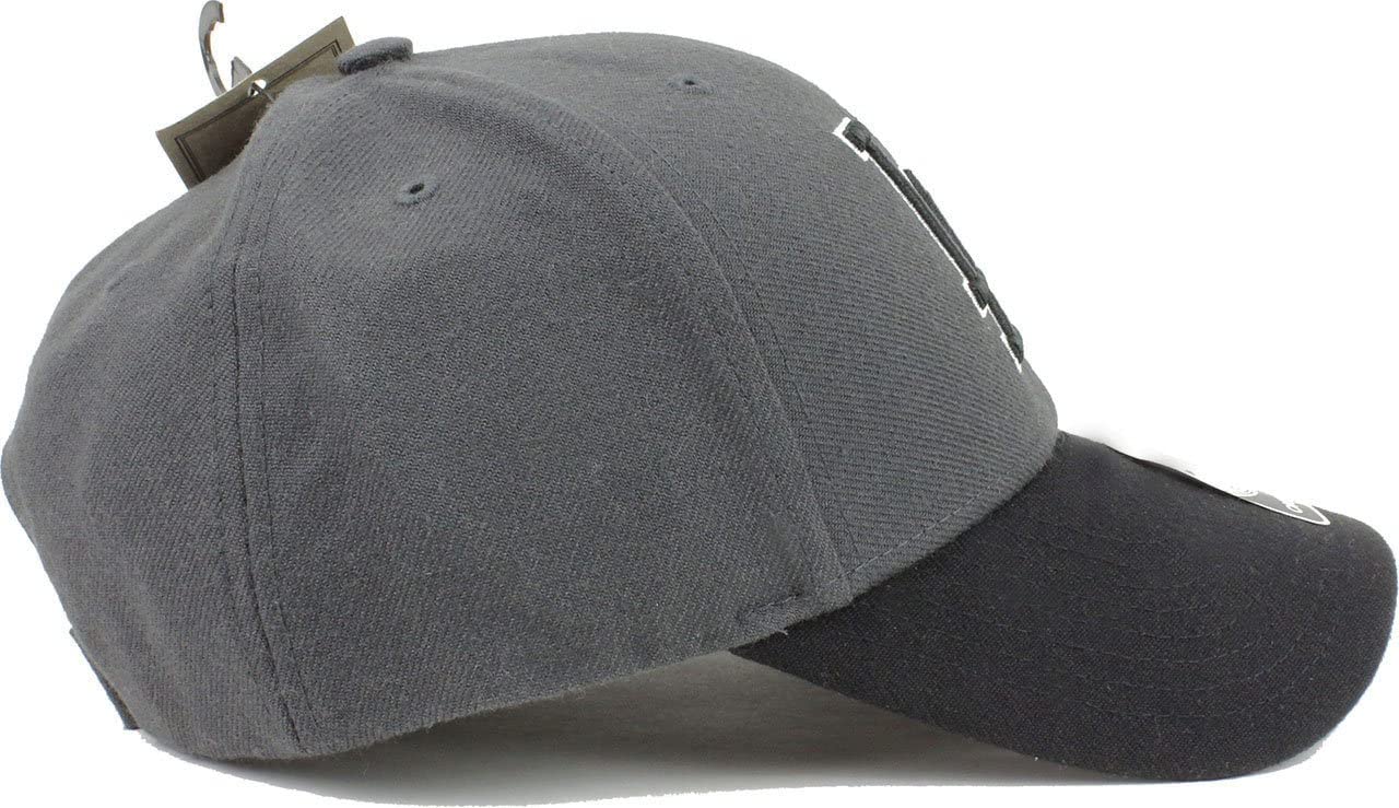 47 Los Angeles Dodgers Charcoal Gray Two Tone MVP Wool Hat Adjustable Structured Cap