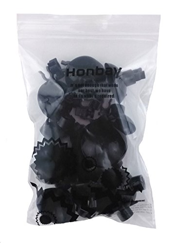 HONBAY 20pcs Aquarium Black Sucker Clip Suction Cups Airline Tubing Holder