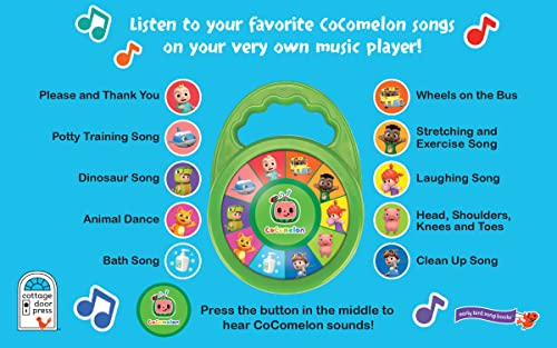 CoComelon Favorite Sing-Along Songs - Children's Deluxe Music Player Toy and Board Book Set, Ages 1-5