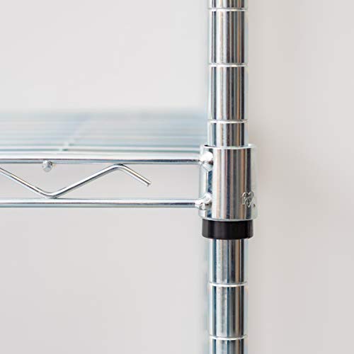 IRIS USA WSU Wire, Garage Shelving Unit, Storage Shelf, 3 Tier, Silver