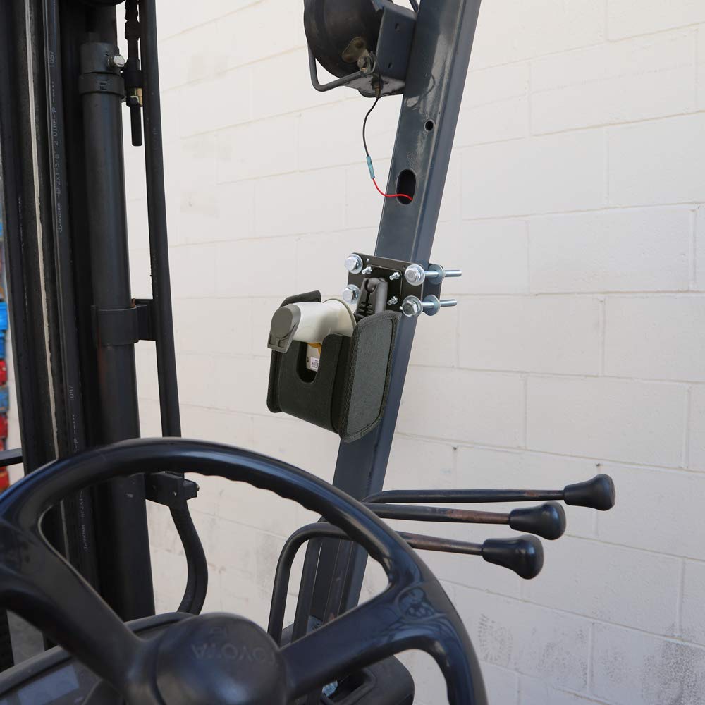 ARKON Mounts - Barcode Scanner Holder with Forklift Mount | Streamline Operations with Barcode Scanner Holster | Perfect for Warehouses & Factories | Easy Install | Ideal Zebra Scanner Holster