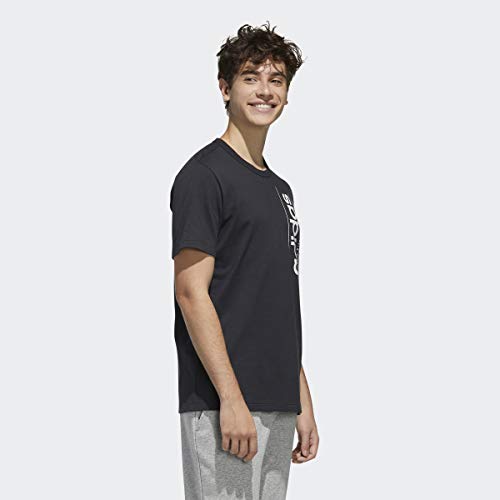 adidas Men's Brilliant Basics T-Shirt Black/White Small