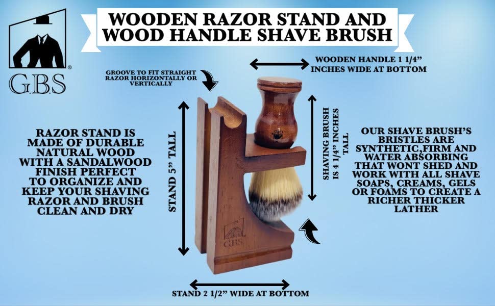 G.B.S Complete Men’s Wood Shaving Set