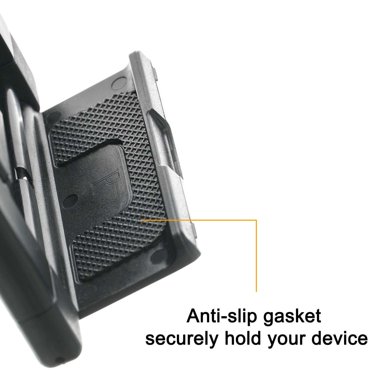 TFY Tablet Wall Mount, Kitchen Wall Mount for Tablets and Smartphones, Fits on Kitchen, Bathroom, Bedroom, Readingroom and More (Black)