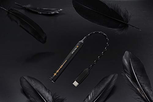 NEXTDRIVE Spectra Portable USB DAC - The World’s Smallest 32-bit DAC Headphone Amp for Truly Mastering Your Sound On-The-Go (Spectra X USB C)