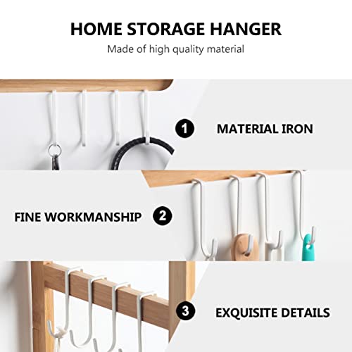 Cabilock Towel Hooks 2pcs Board Robe Punch Clothes Bag Traceless Hanger Storage Hook Japanese Useful Hooks Iron Over Towels Cupboard Towel Free Clo for Organizer Ironing Sturdy White Door Towel Hook