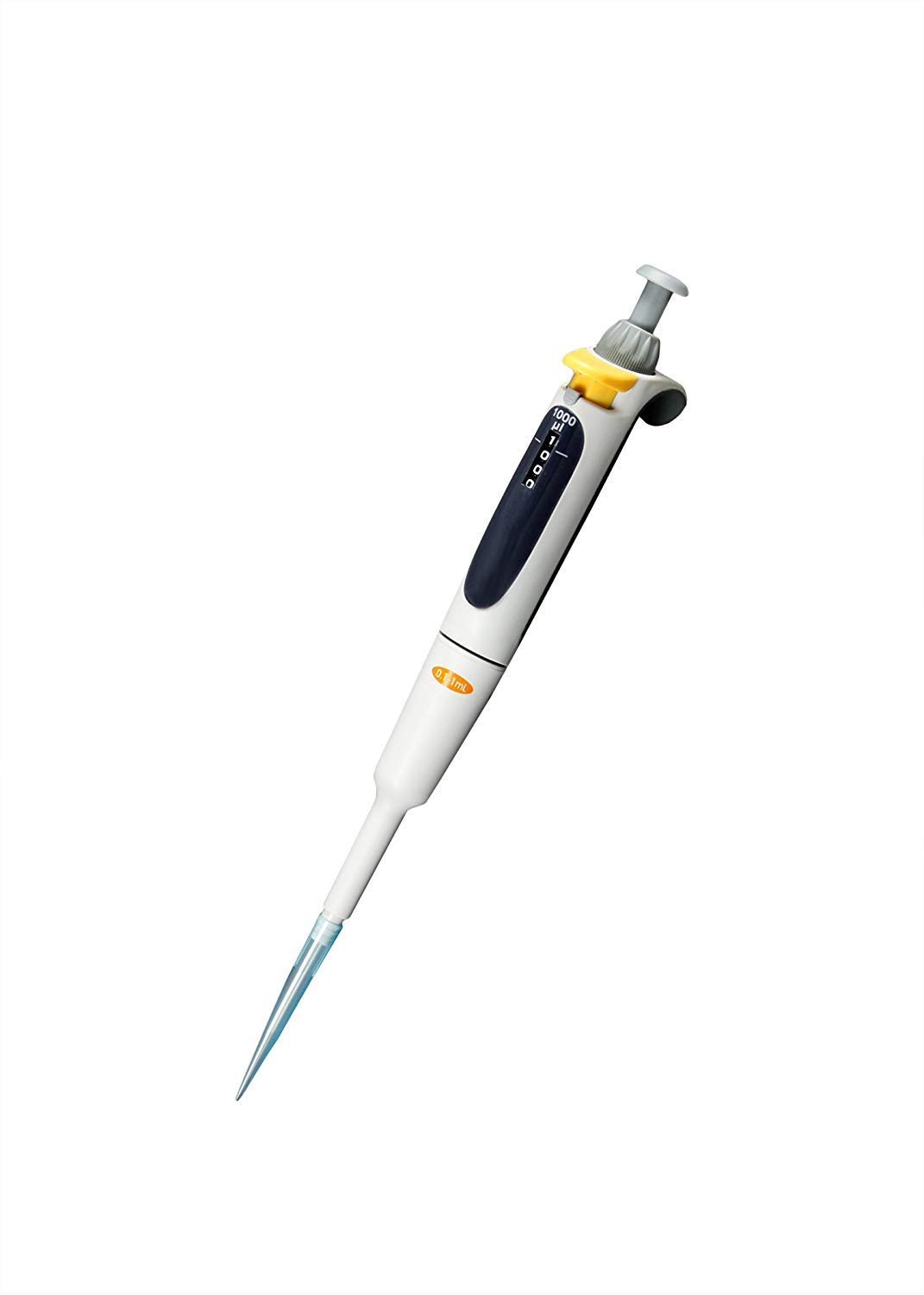 Vision Scientific VS-TP1000H Variable Volume Micropipette 100-1000µL x 1µL | True One-Handed Operation | 4-Position Volume Display | Volume-Change Protection