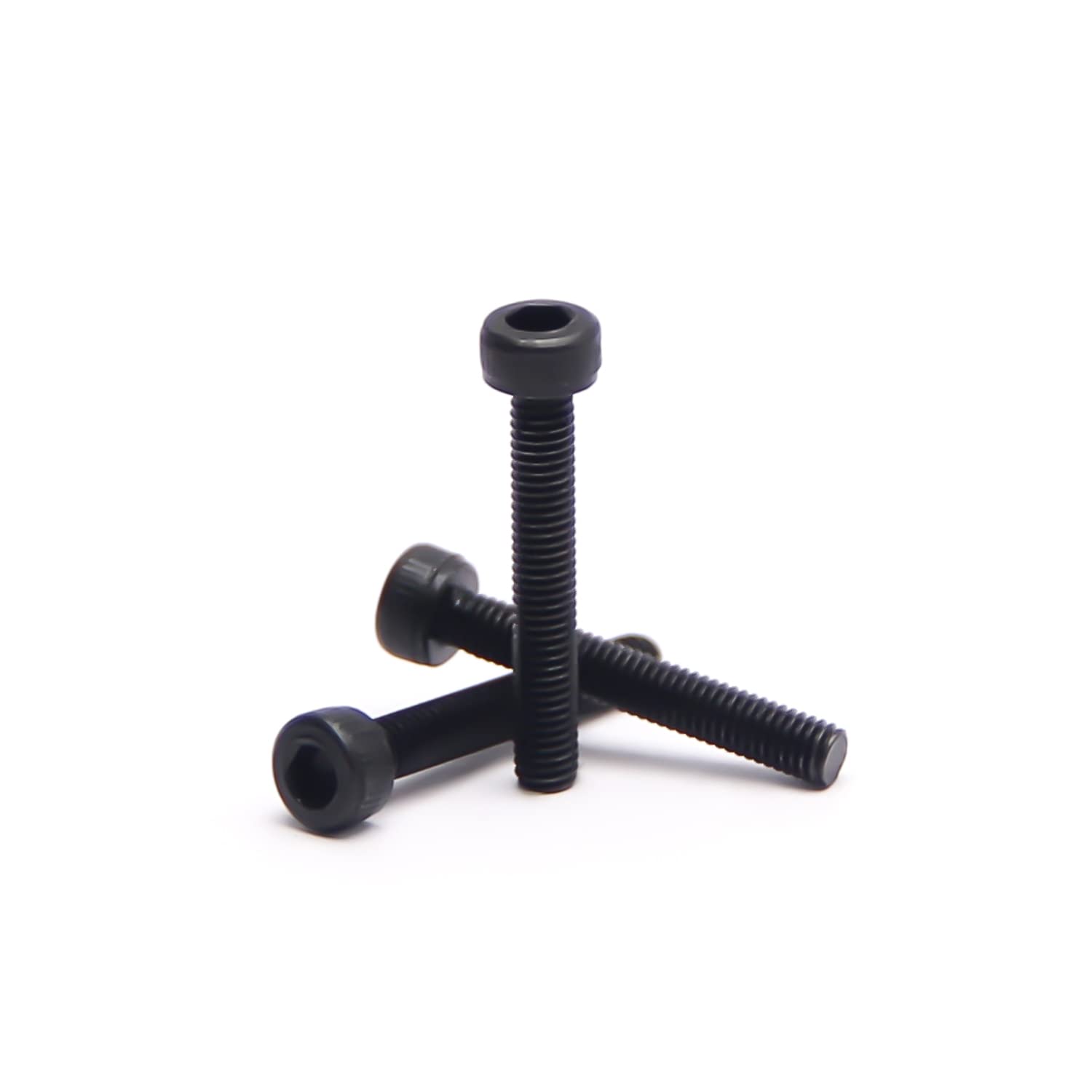 MroMax 50Pcs M3 x 20mm Socket Head Cap Screw Bolts, Grade 12.9 Alloy Steel, Black Oxide Finish, Metric Allen Hex Drive, Fully Threaded, for Use in Various DIY Projects