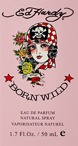 Ed Hardy Born Wild by Christian Audigier for Women, Eau de Parfum Spray, 1.7 Ounce