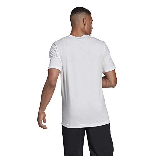 adidas Men's Linear Brush Tee White XX-Large