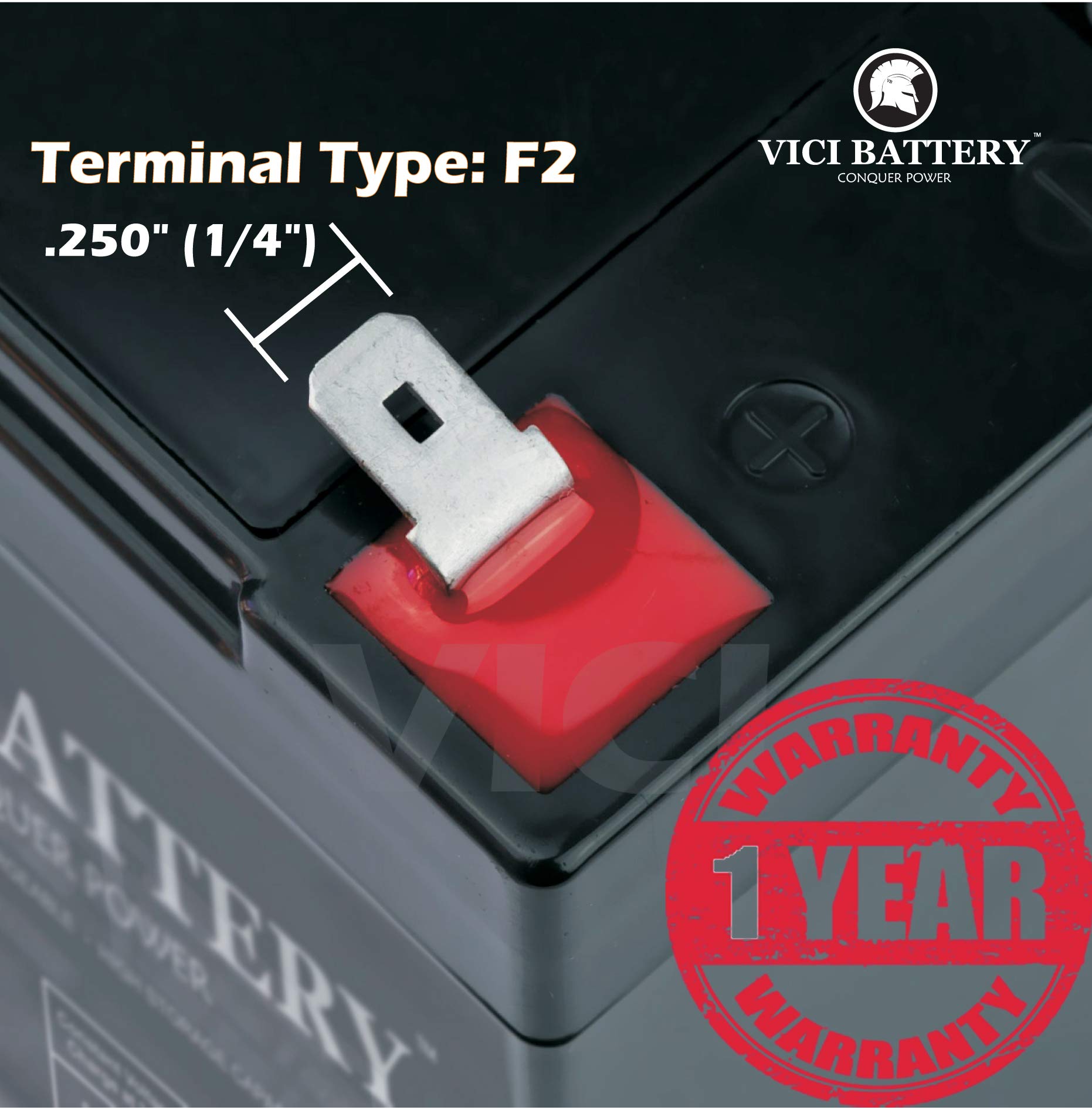 VICI Battery 12V 12Ah F2 Scooter Battery Replaces Kung Long WP12-12 - 2 Pack Brand Product
