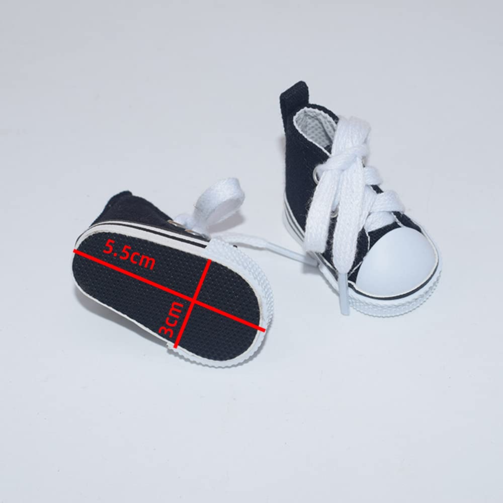 niannyyhouse Canvas Shoes 7.8in(20cm) Humanoid Doll Stuffed Animals Clothes Accessories (A-1)