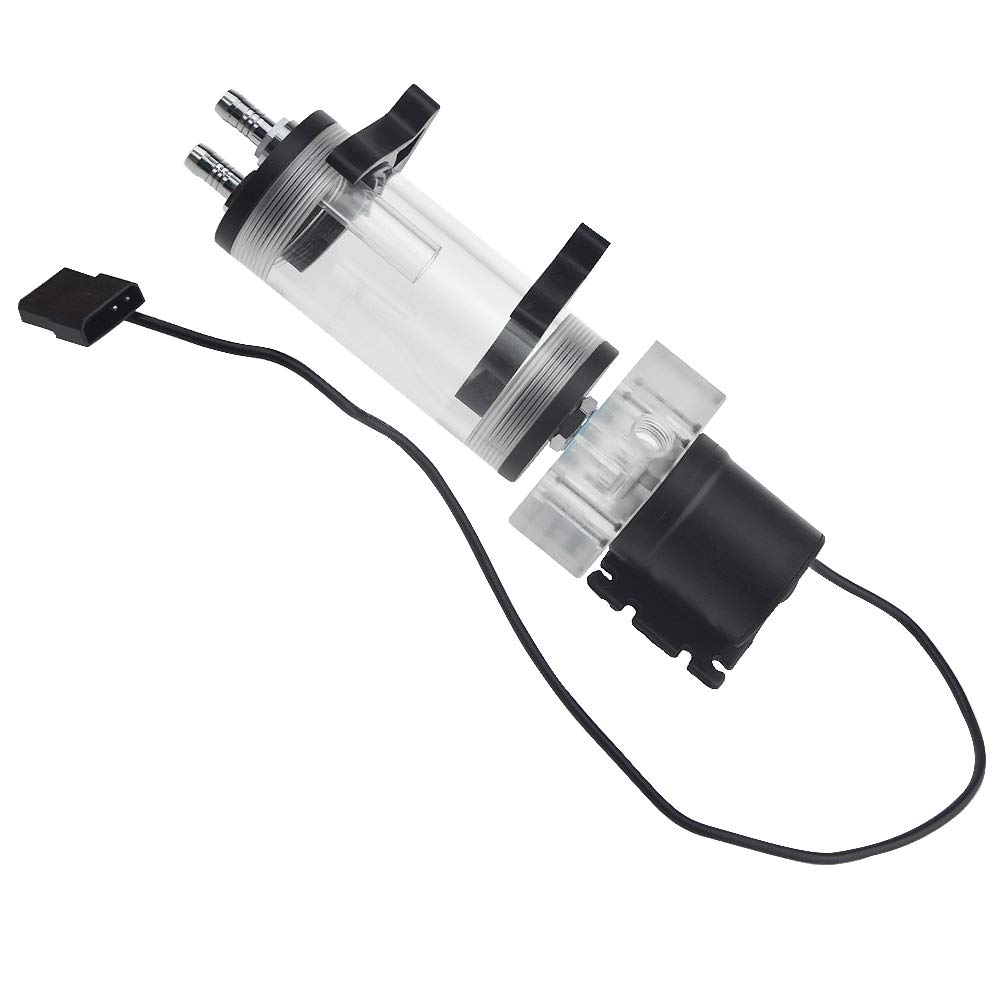 BXQINLENX 600L/H 19W DC12V CPU Cooling Heat Exchanger Water Pump Tank 117 ml CO2 Cooler