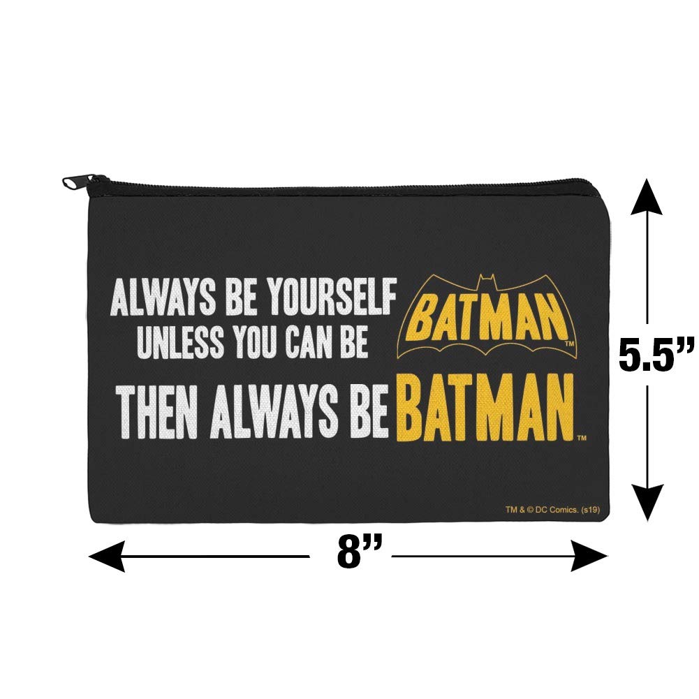 Batman Be Batman Pencil Pen Organizer Zipper Pouch Case