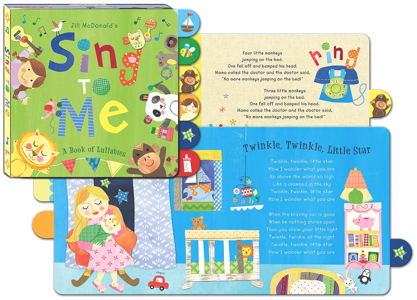 C.R. Gibson 'Sing to Me' Lullaby Book for Babies, 10 x 8.7 x 0.5 inches, 1 piece