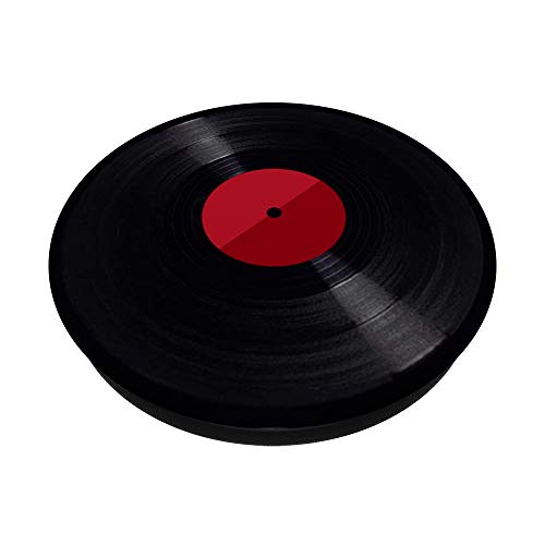 Pop Socket Vinyl Record Red Black Design. Disc Pop Socket PopSockets PopGrip: Swappable Grip for Phones & Tablets