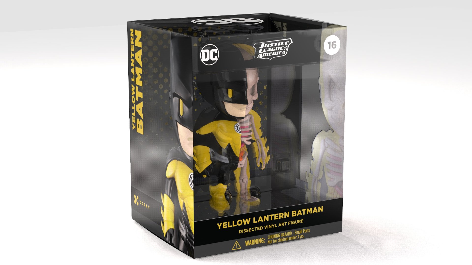 Batman Yellow Lantern XXRAY 4-Inch Vinyl Figure
