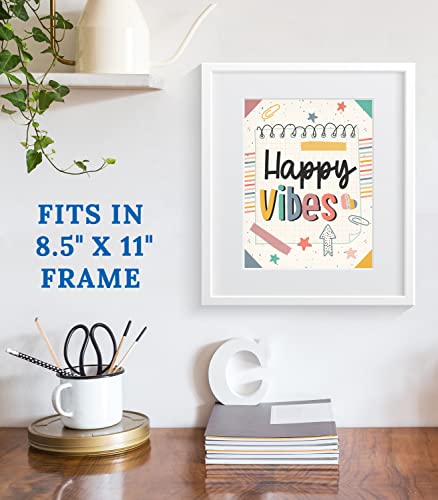 Carson Dellosa We Belong 12 Boho Rainbow Classroom Poster Set, Boho Neutral Motivational Mini Posters for Classroom, Wall Décor, Daycare, and Boho Neutral Classroom Décor