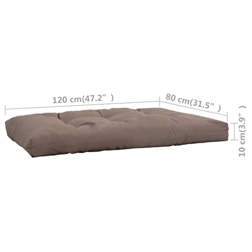 imasay Garden Seat Cushion Taupe 47.2"x31.5"x3.9" Fabric