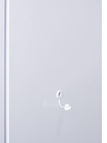Summit Appliance ARG18PV Performance Series Pharma-Vac 18 Cu.Ft. Upright Glass Door All-refrigerator with Silver-ion Handle, Interior Light, Access Port and Hospital Grade Cord Green Dot Plug, White