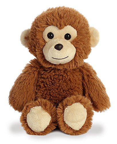 Aurora World 8" Plush Monkey Toy Figure - Soft, Fluffy, and Brown