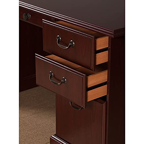 Bush Furniture Kathy Ireland Home Bennington Manager's Desk, Harvest Cherry