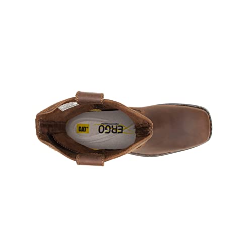 Cat Footwear Men's Wellston Steel Toe, Dark Brown, 9